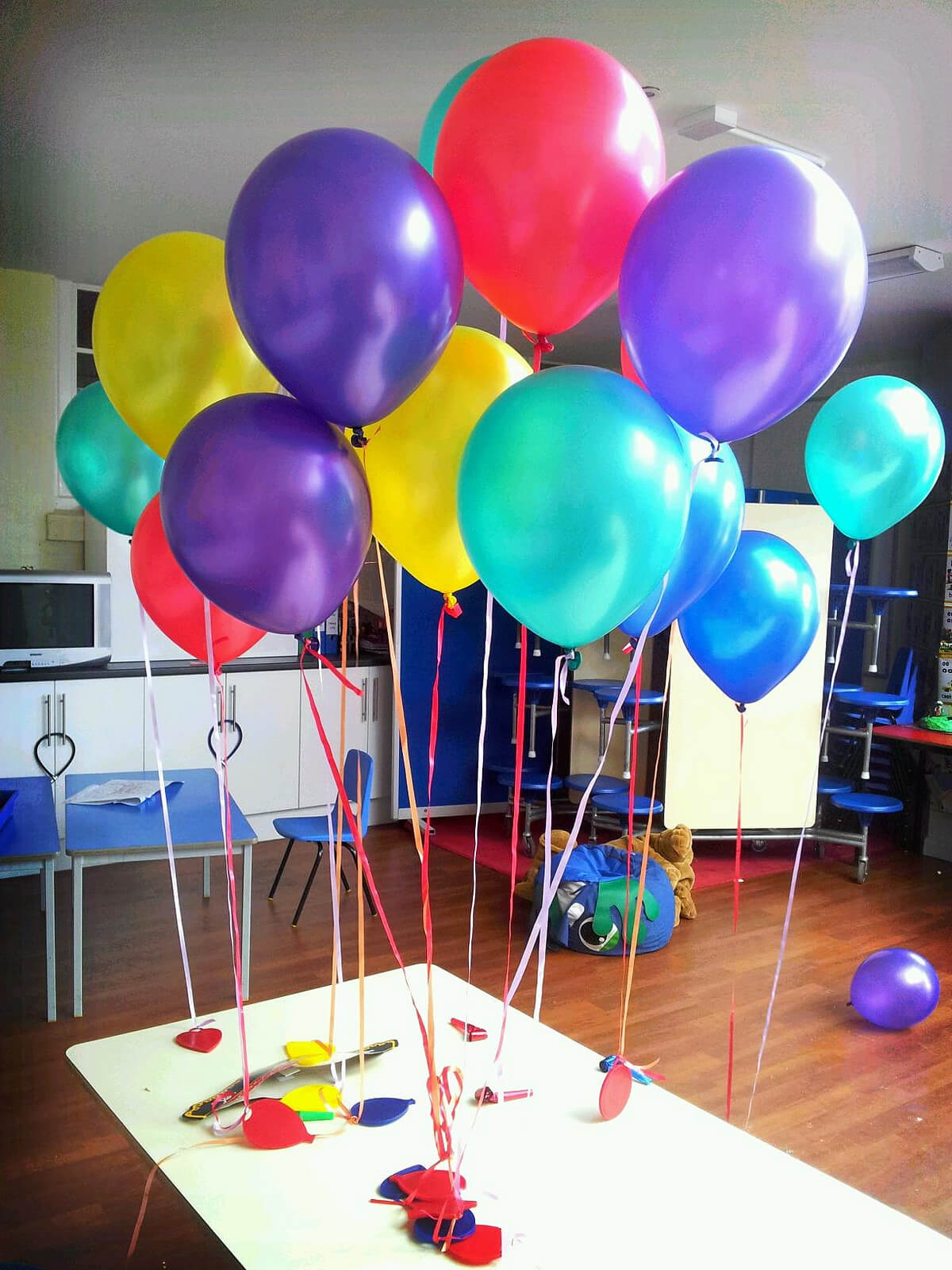 Baloane colorate la petreceri pentru gradinita